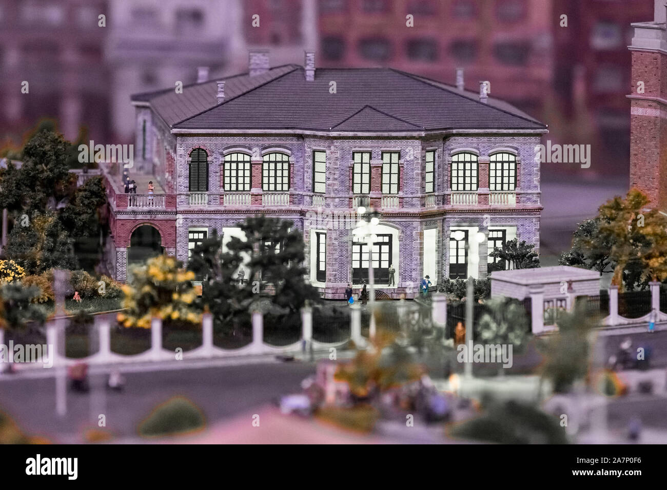 View of the miniature artworks capturing the Shanghai's history and ...