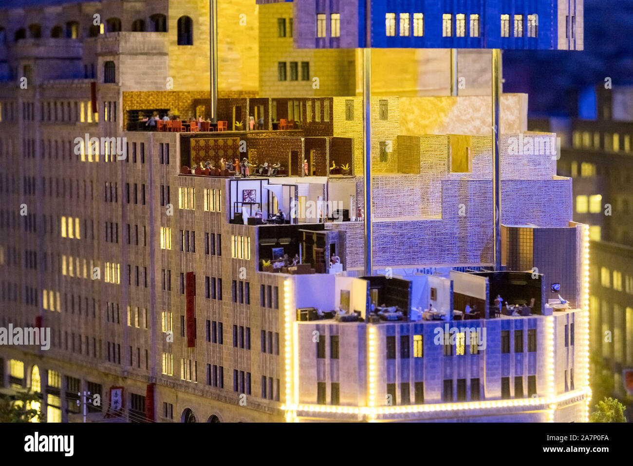 View of the miniature artworks capturing the Shanghai's history and ...