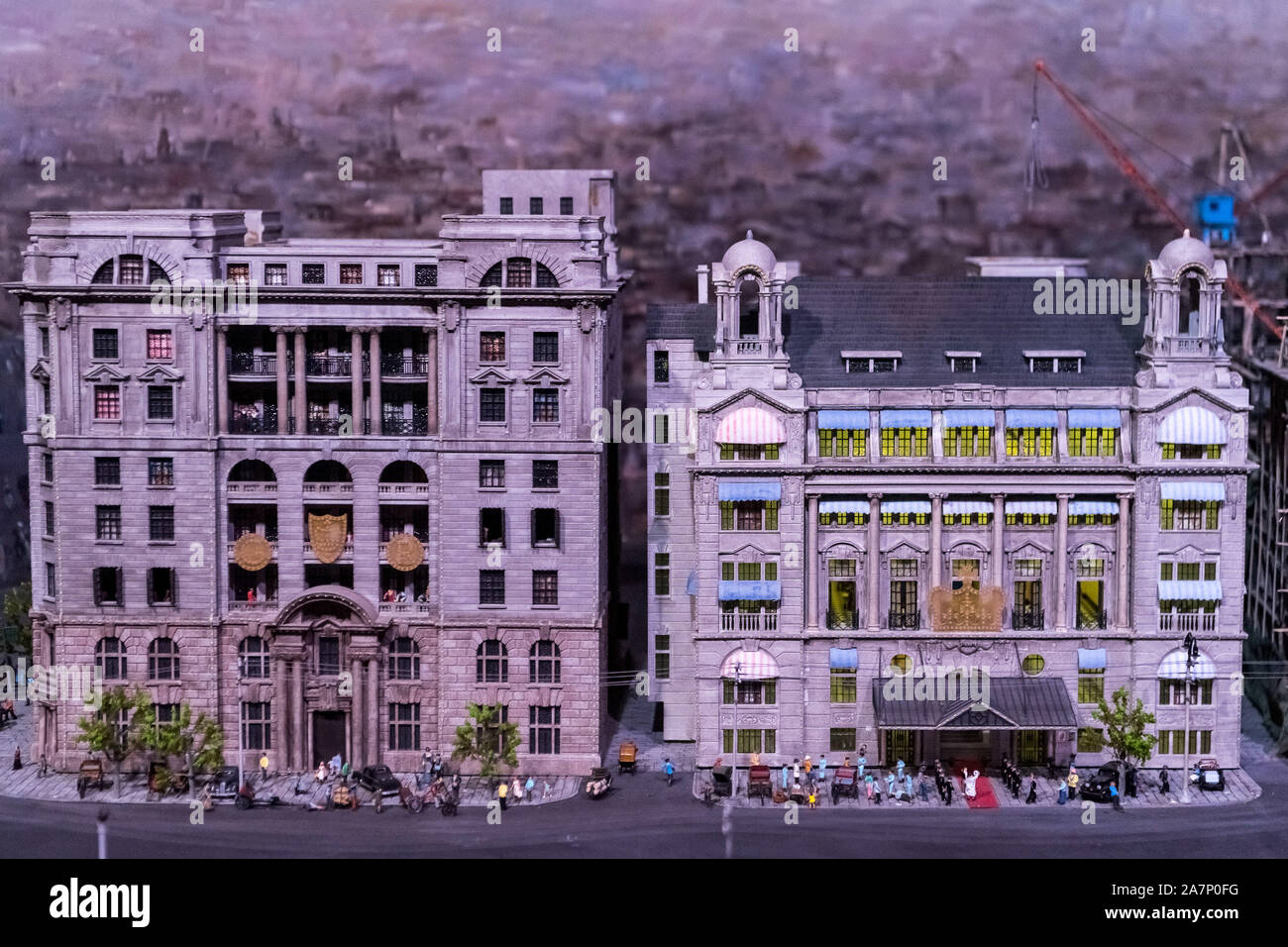 View of the miniature artworks capturing the Shanghai's history and ...
