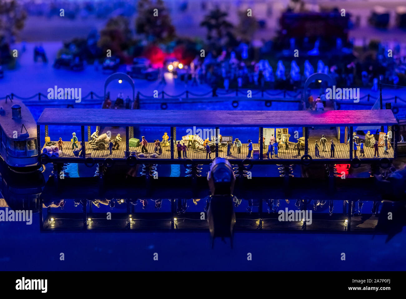 View of the miniature artworks capturing the Shanghai's history and ...