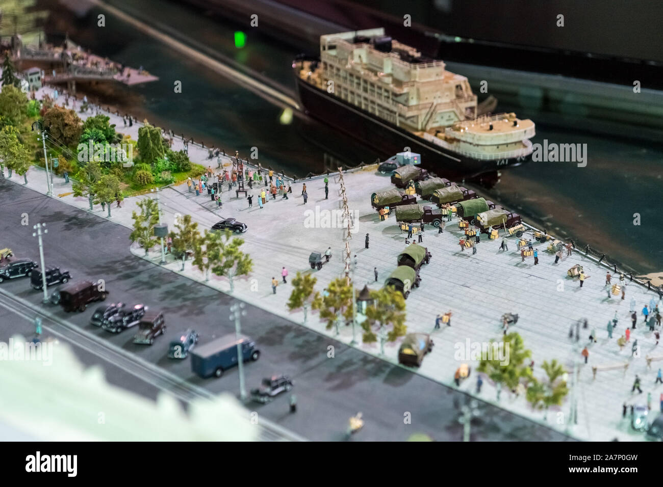 View of the miniature artworks capturing the Shanghai's history and ...