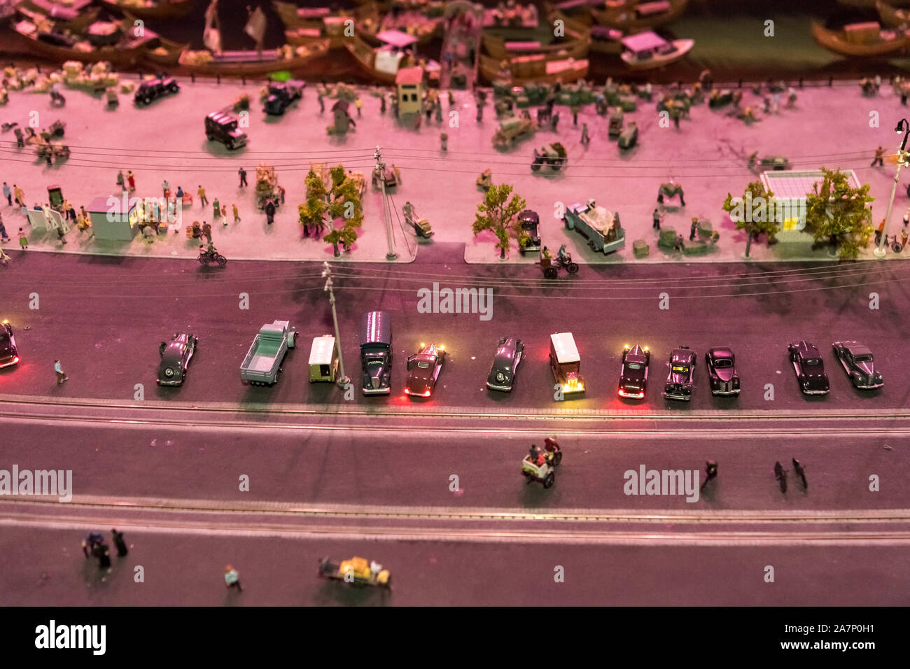 View of the miniature artworks capturing the Shanghai's history and ...
