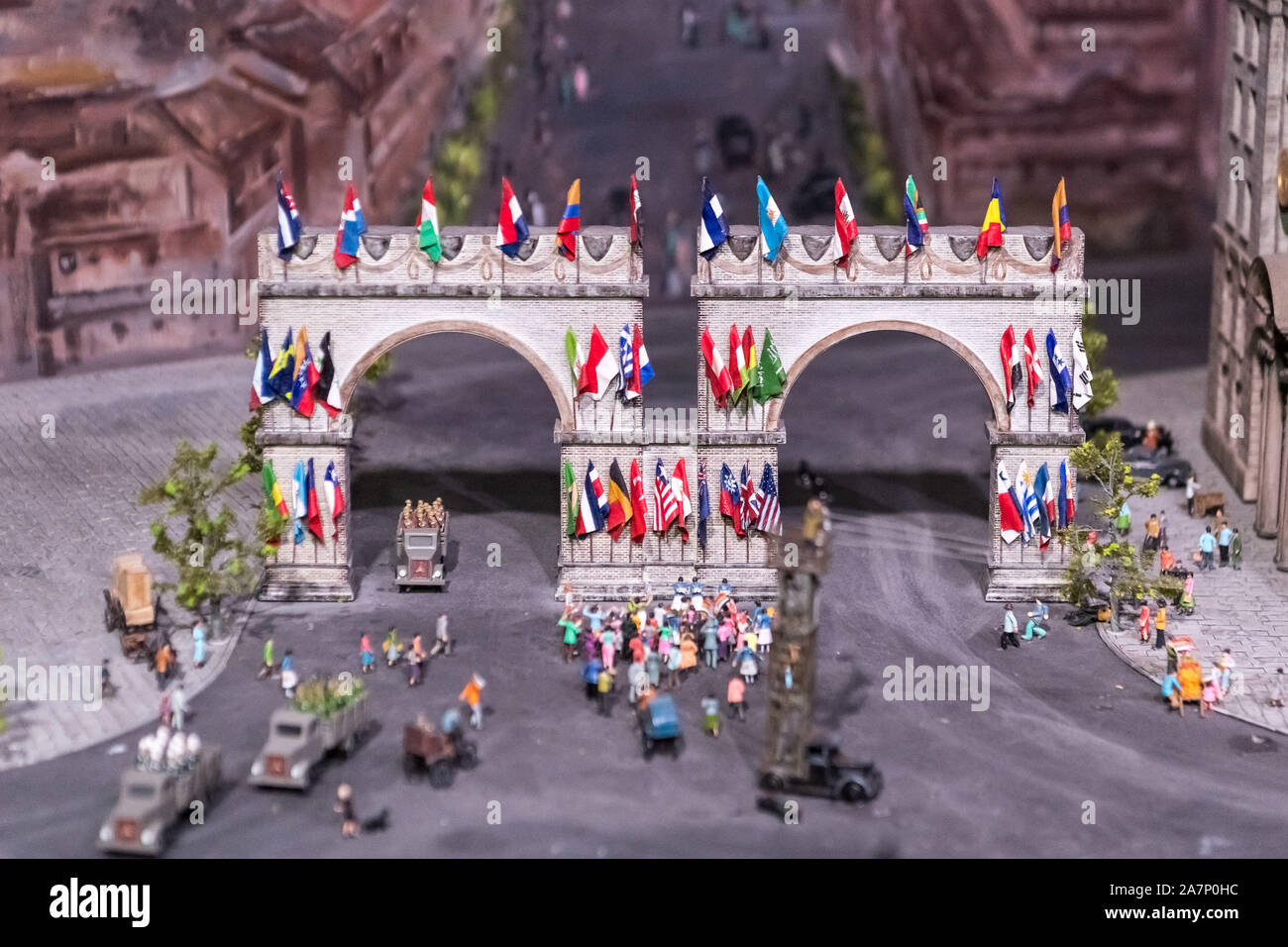 View of the miniature artworks capturing the Shanghai's history and ...