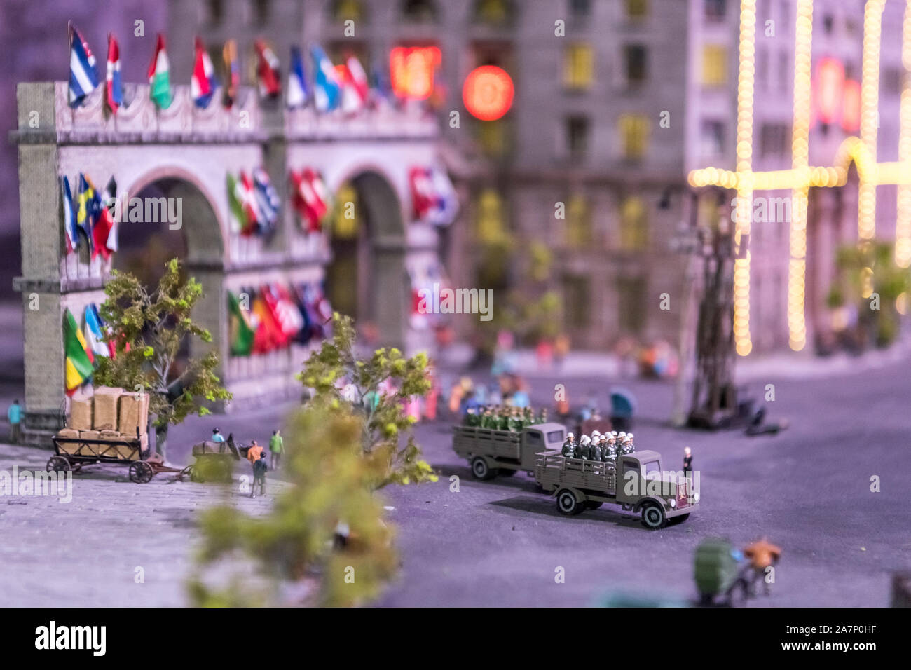 View of the miniature artworks capturing the Shanghai's history and ...