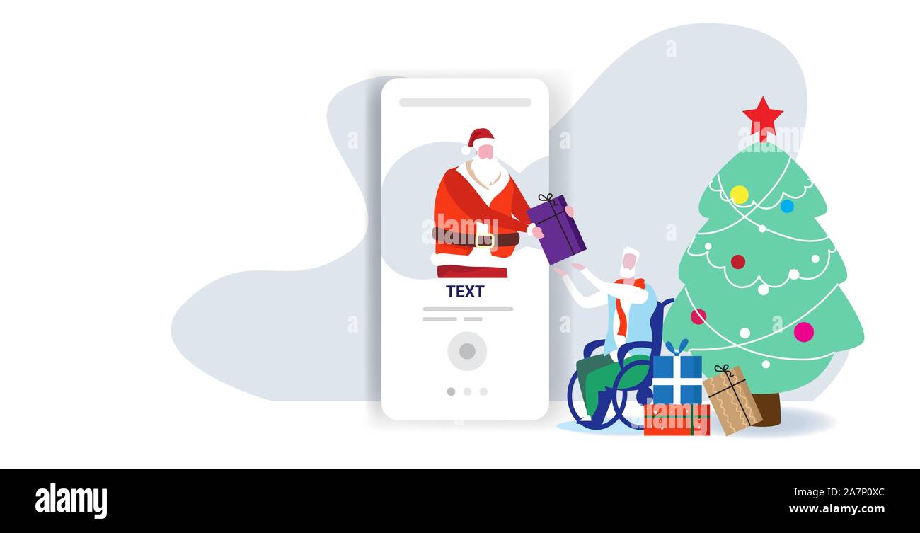 Wheelchair christmas tree Stock Vector Images - Alamy