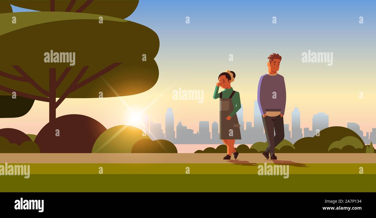 unhappy sad couple in depression having relationship problem life ...