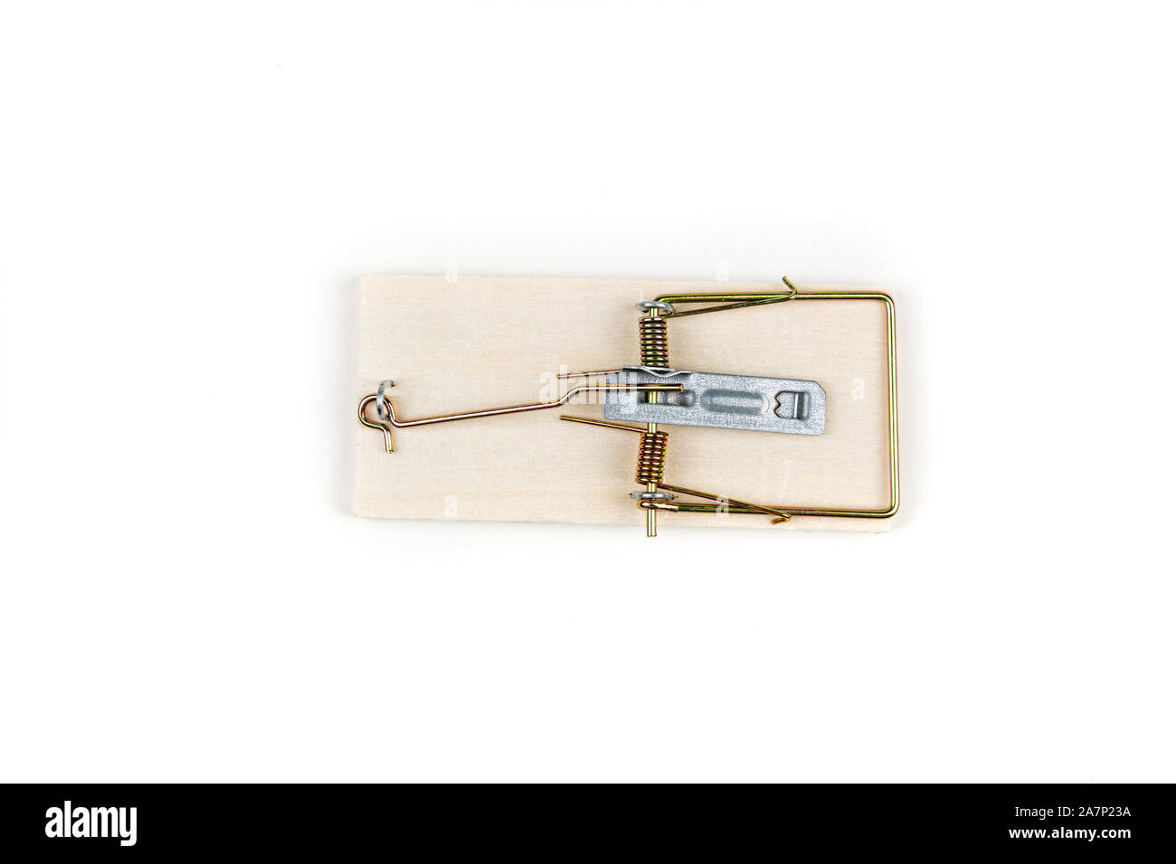 Cheap wood and metal snap mouse traps for catching pests Stock Photo ...