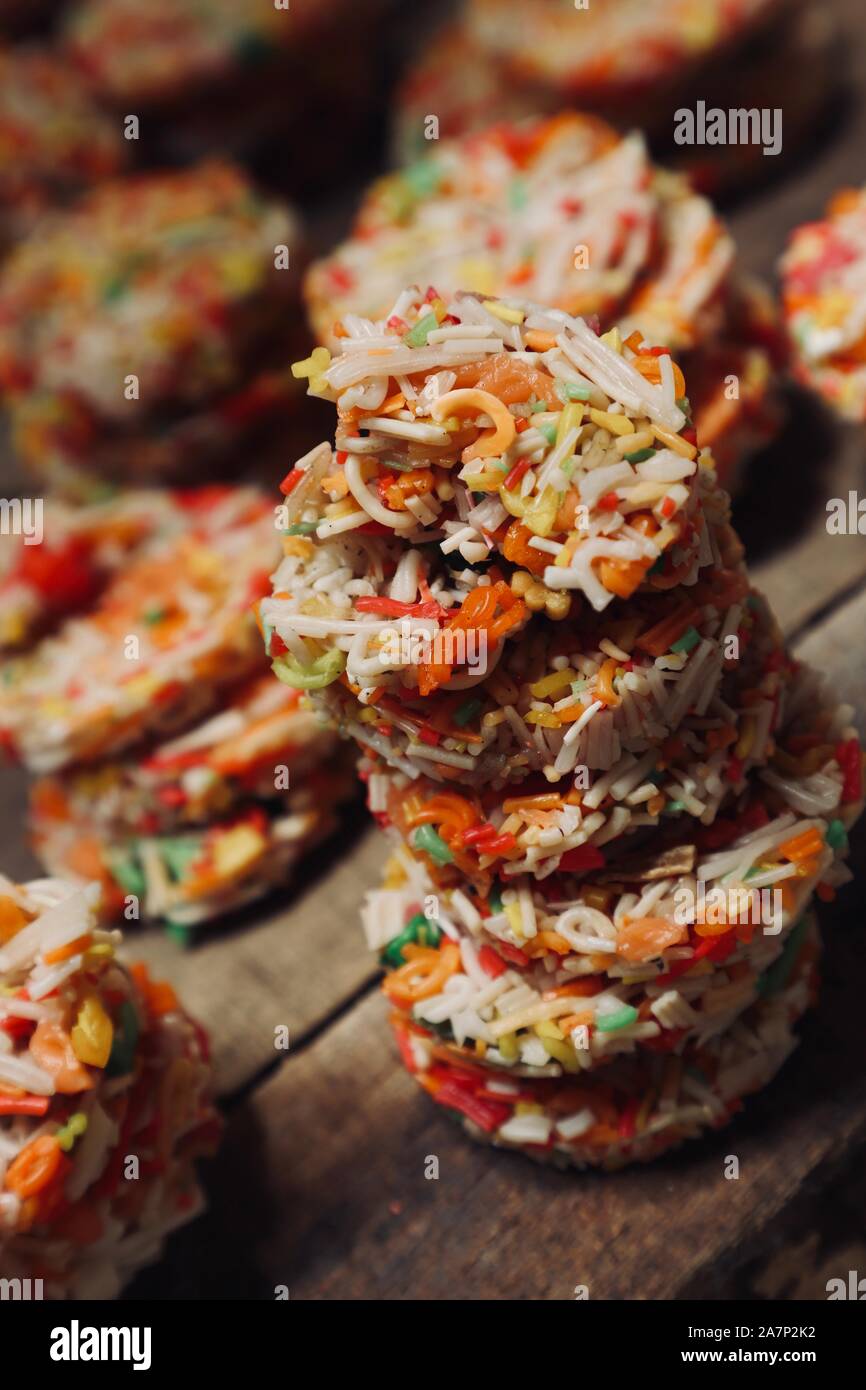 Ranggining. A unique kind of Rengginang, made from variety of ...