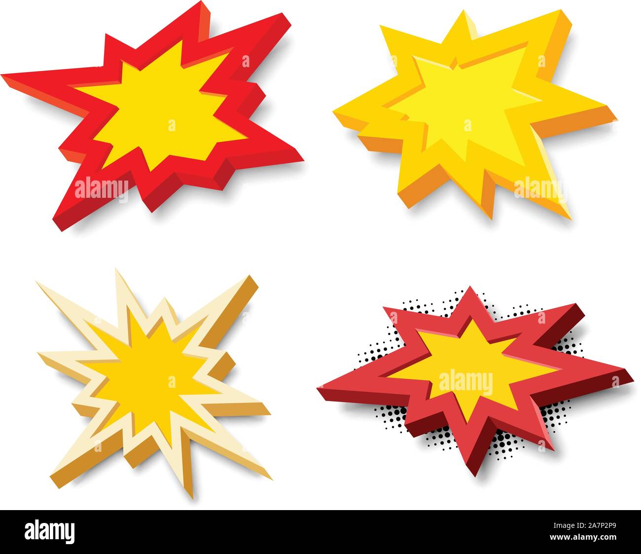 Bang explosion sign with 3D style Stock Vector Image & Art - Alamy