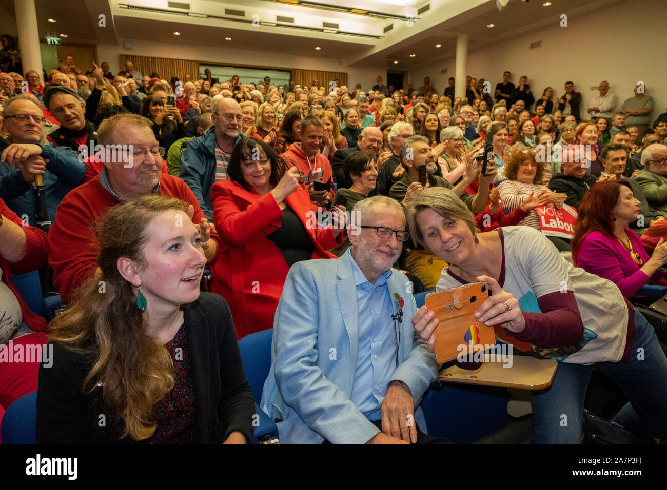 UK election 2019 Labour rally held at Gloucester University Oxstalls ...