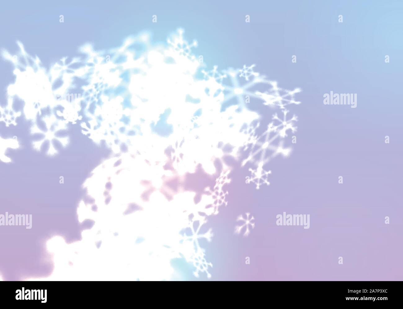 Christmas snowflakes background with falling and swirling snow Stock ...