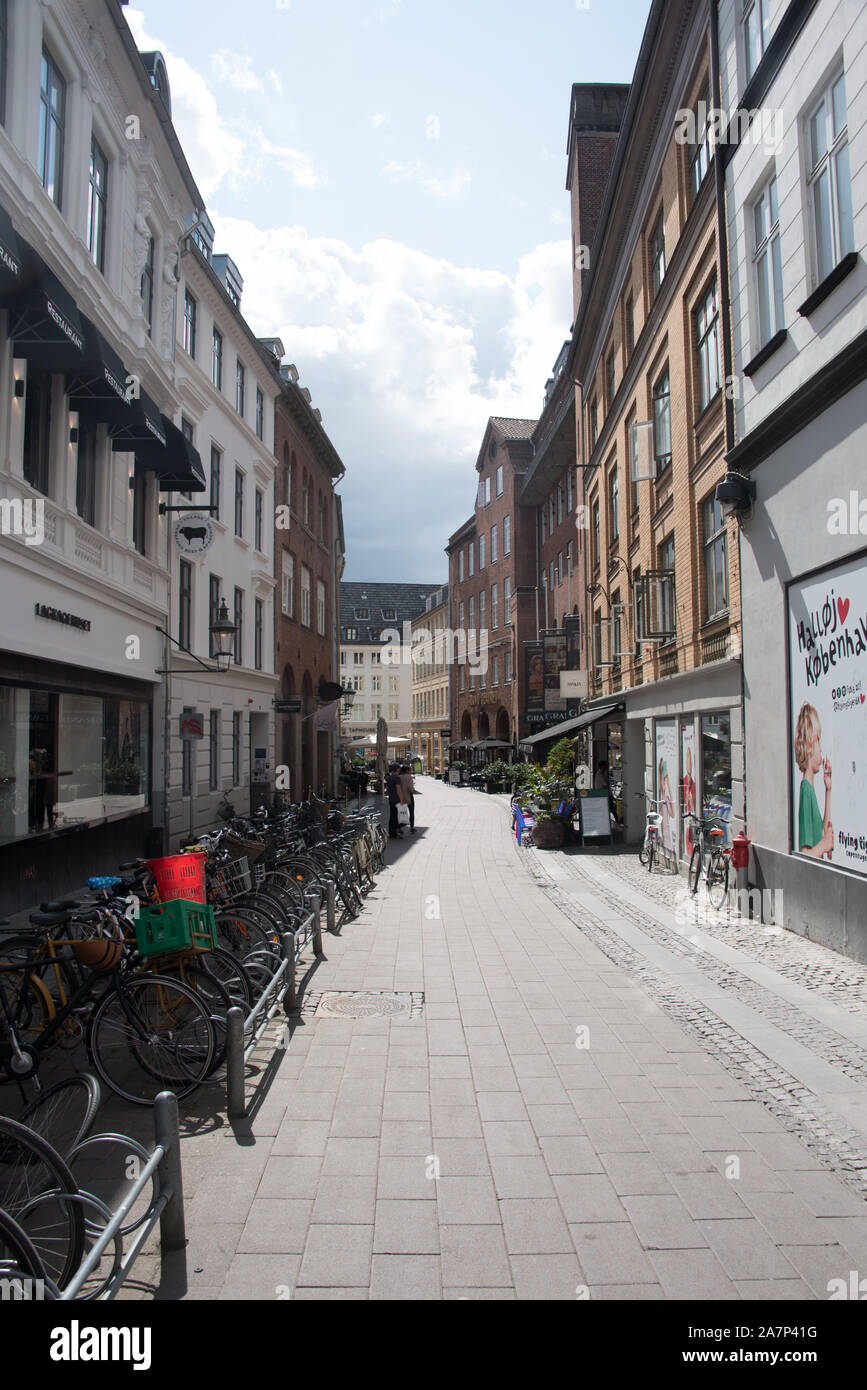 Typical street in Copenhagen Denmark Stock Photo - Alamy