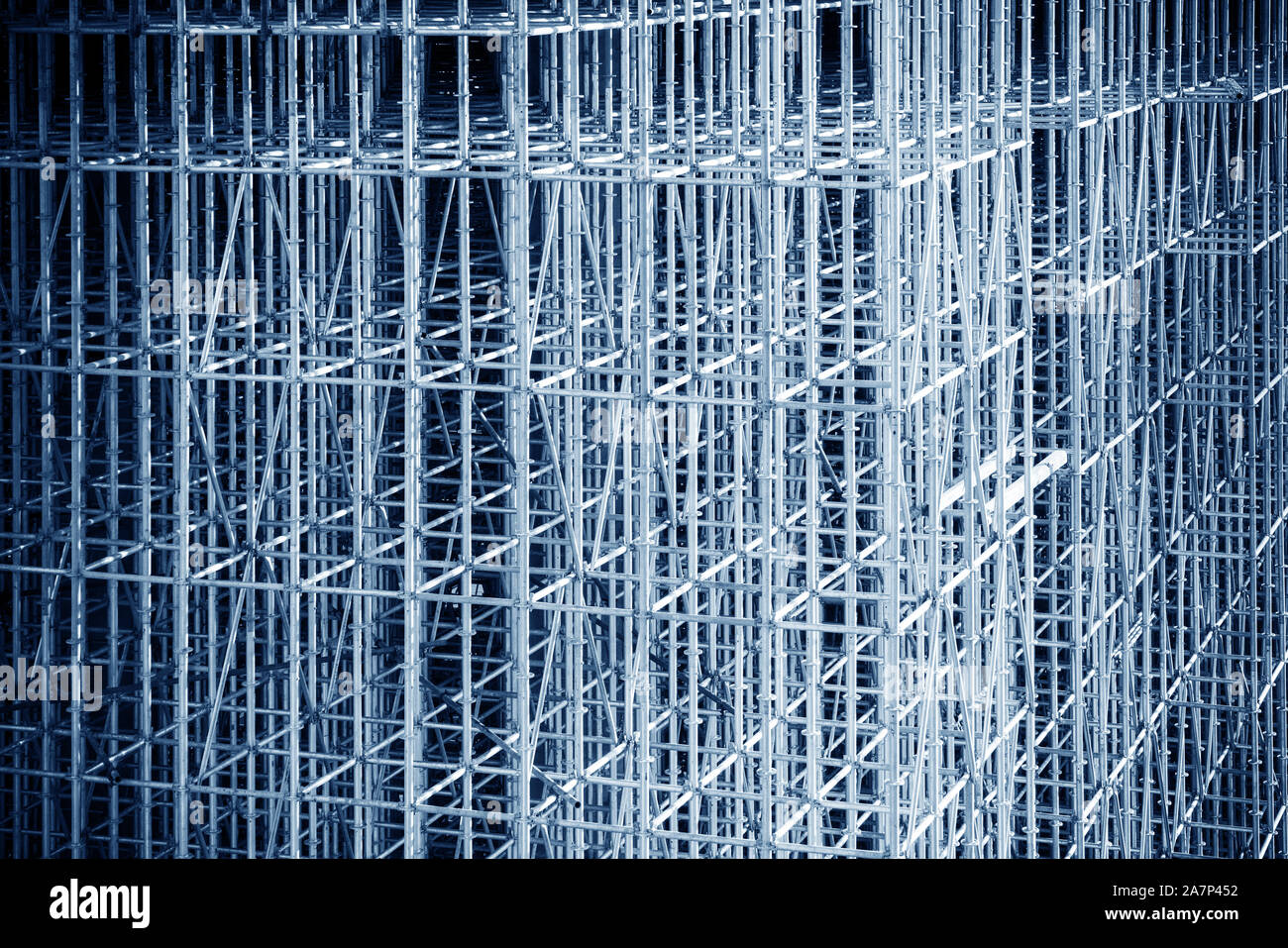 Close up of scaffolding on a construction site Stock Photo - Alamy