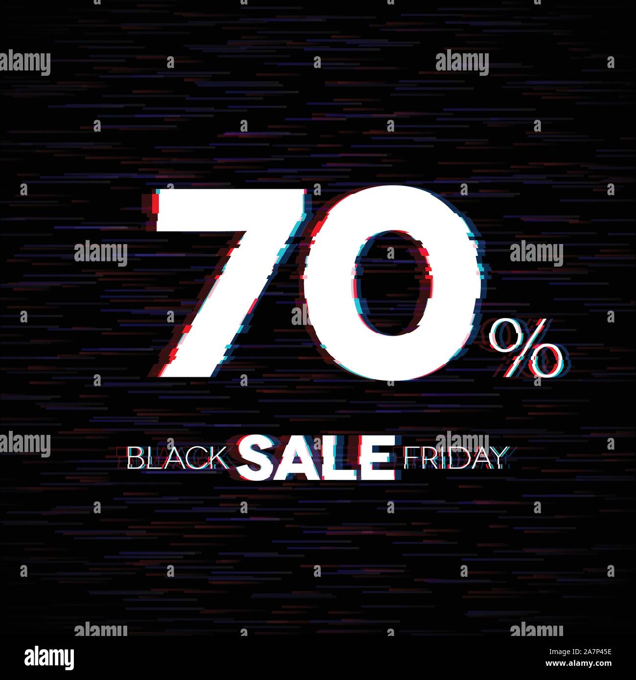 Black friday glitch effect text hi-res stock photography and images - Alamy