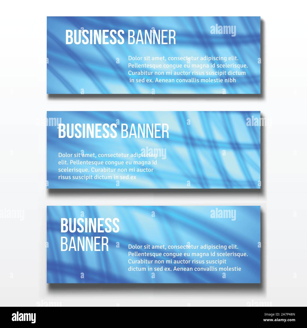 Set of three business banners Stock Vector Image & Art - Alamy