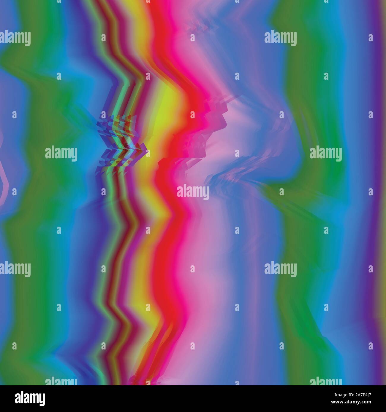 Glitch background with shiny glowing blurred colors flow Stock Vector ...