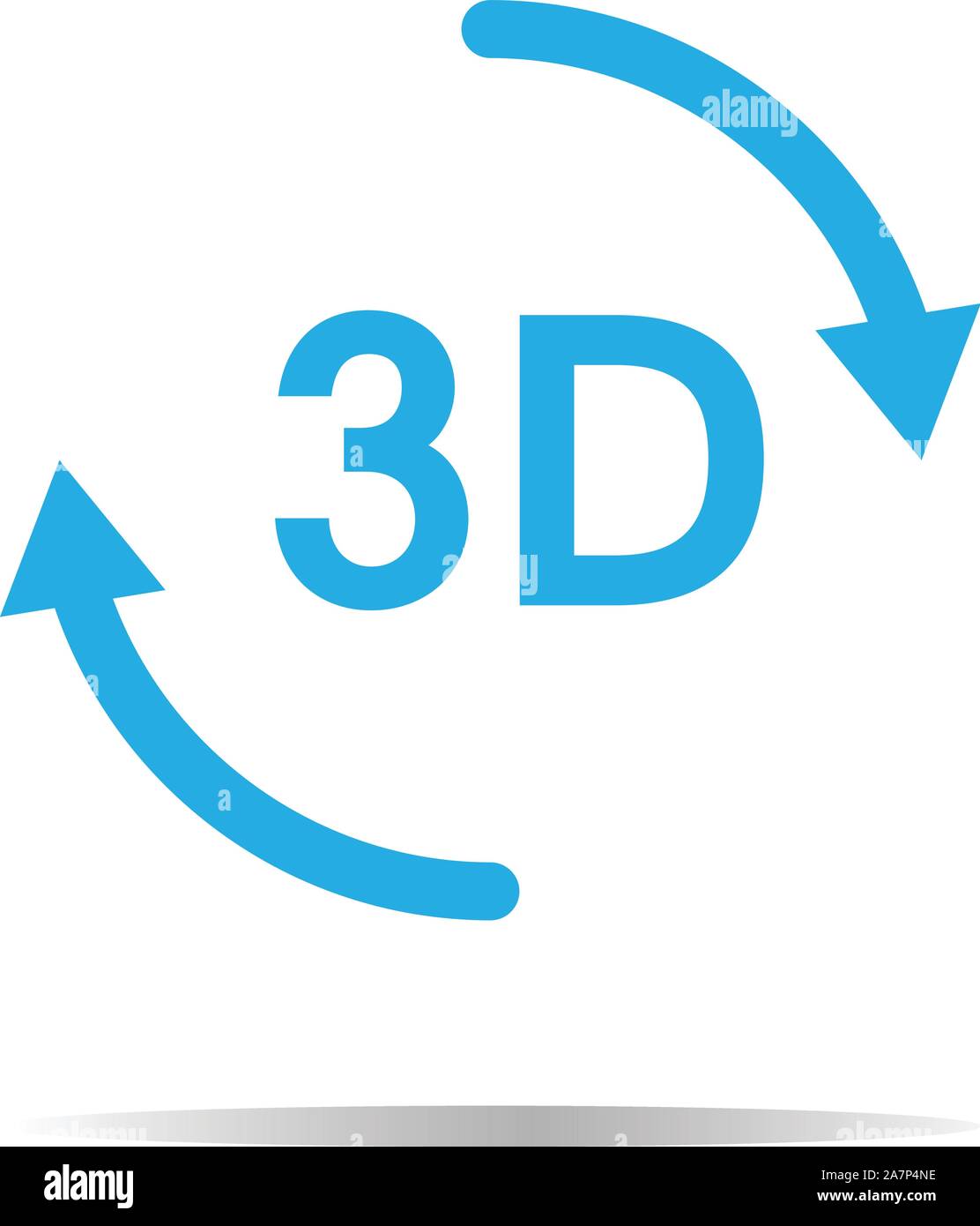 3D icon on white background. flat style. 3D icon for your web site ...