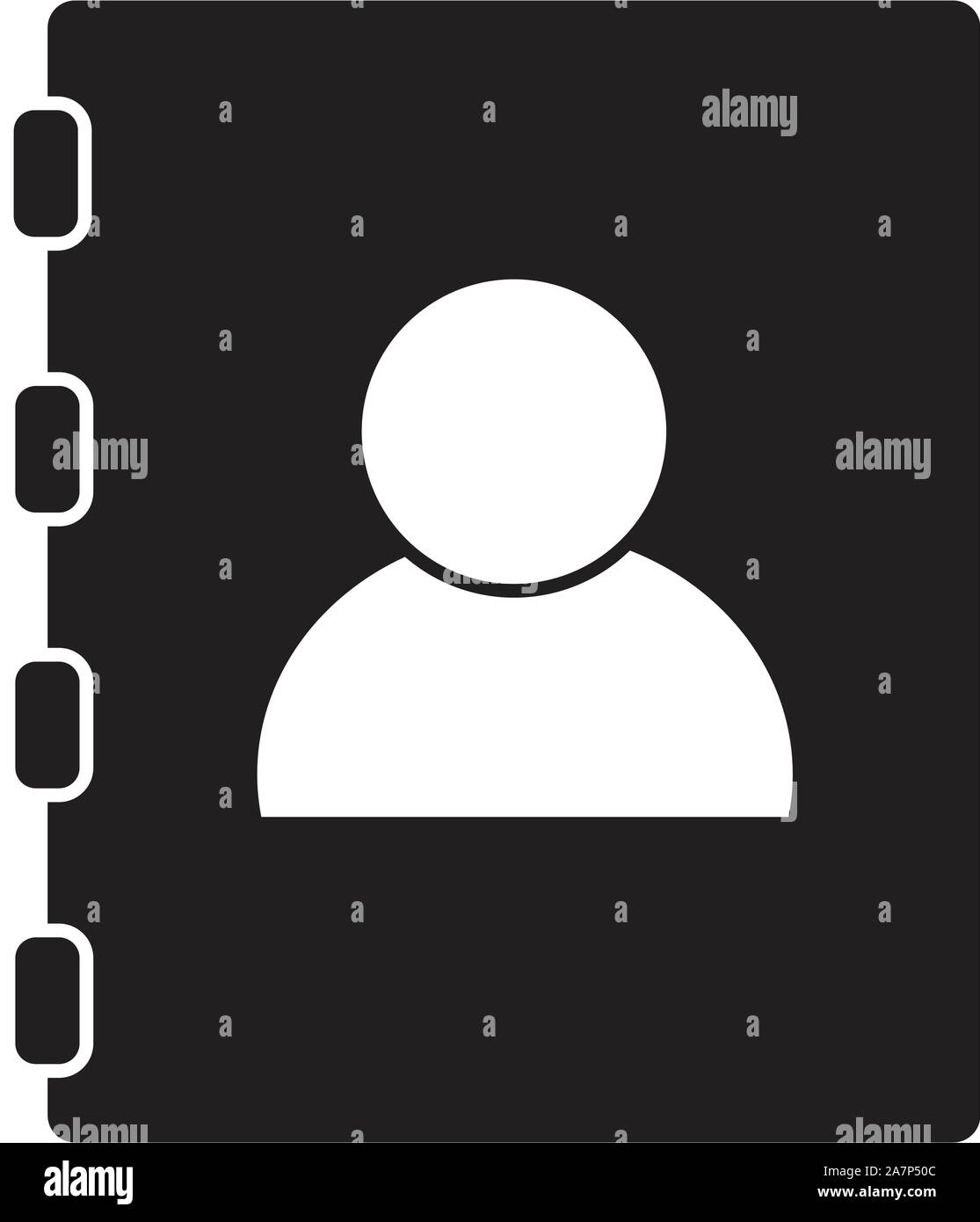 contacts book on white background. contacts book sign. flat style ...