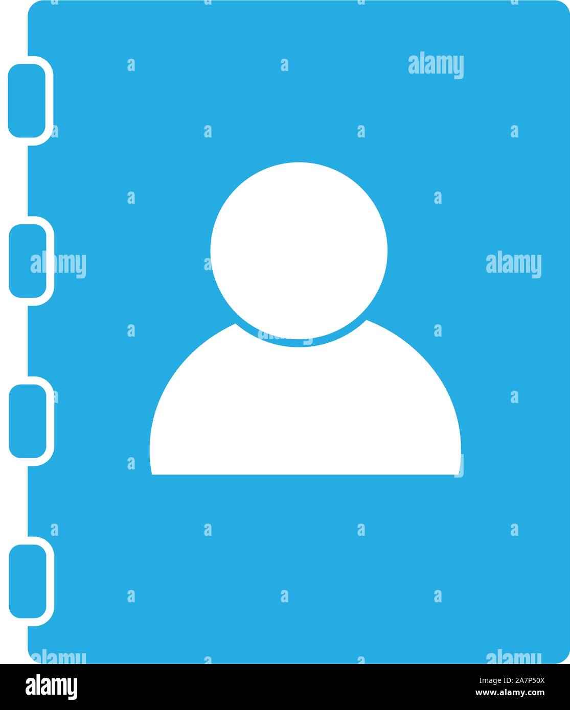 contacts book on white background. contacts book sign. flat style ...