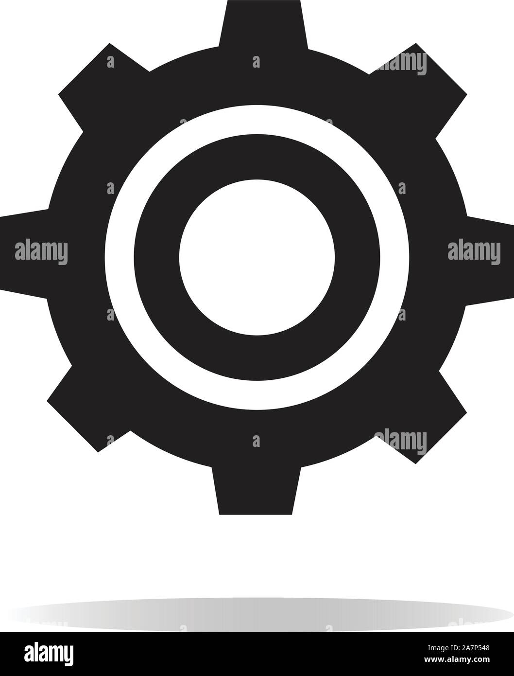 gear icon on white background. gear sign. flat style. gear icon for ...