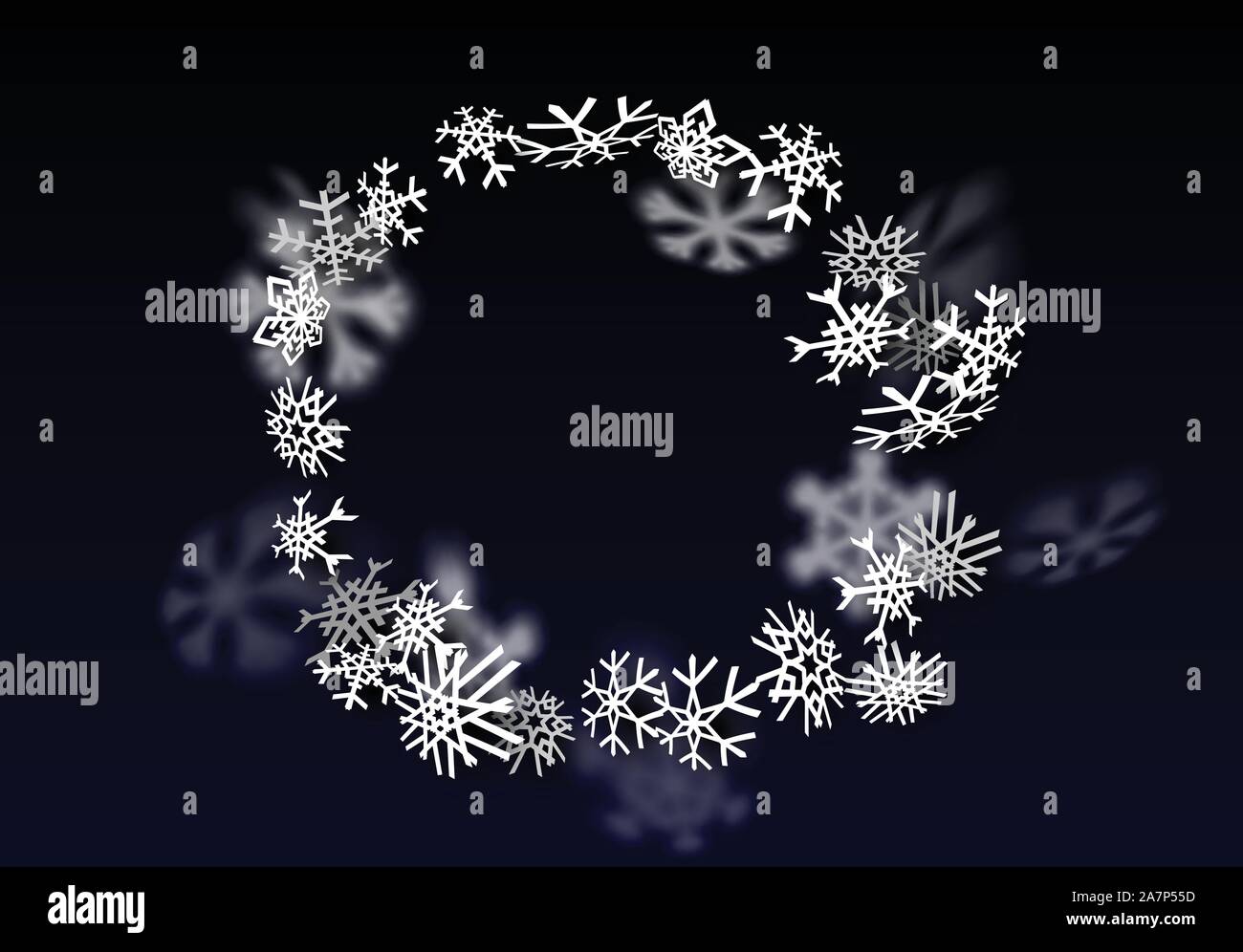 Falling snow big snowflakes Stock Vector Images - Alamy