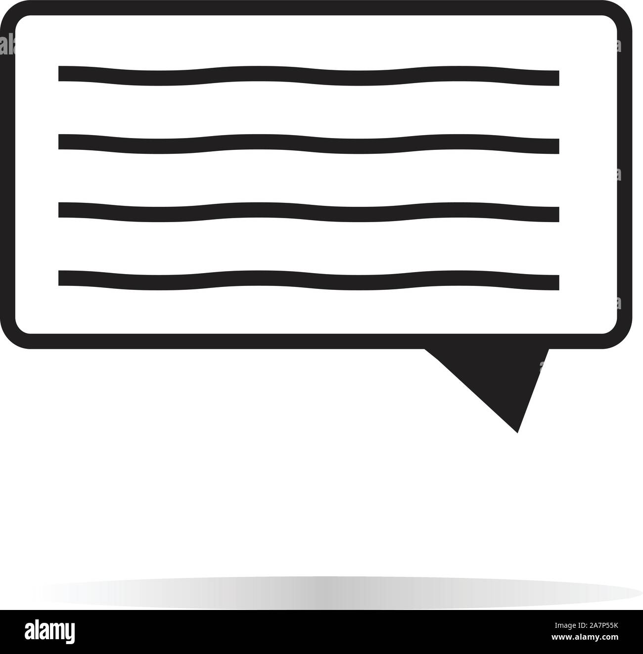 message icon on white background. message sign. flat style. chat icon ...