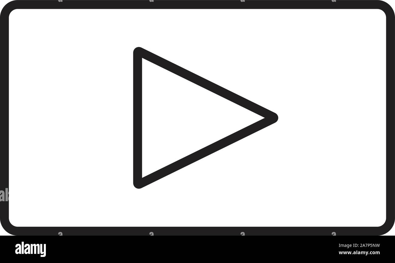 play icon on white background. play sign. flat style. play icon for ...
