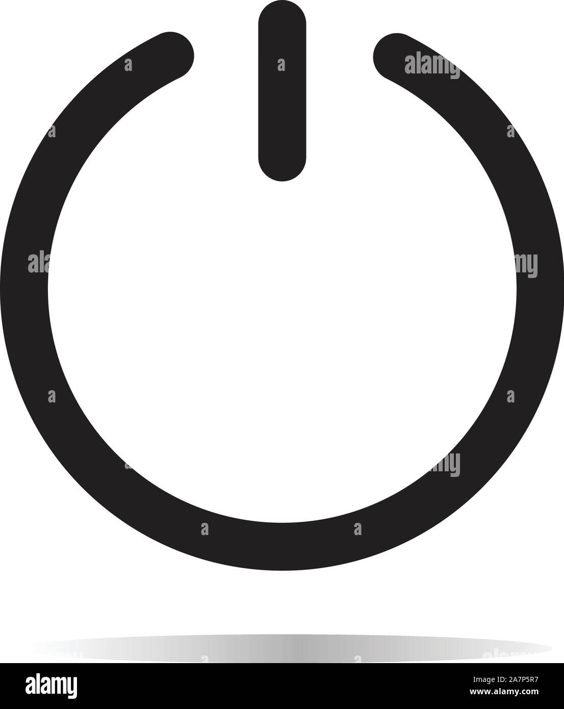 power icon on white background. flat style. power icon for your web ...