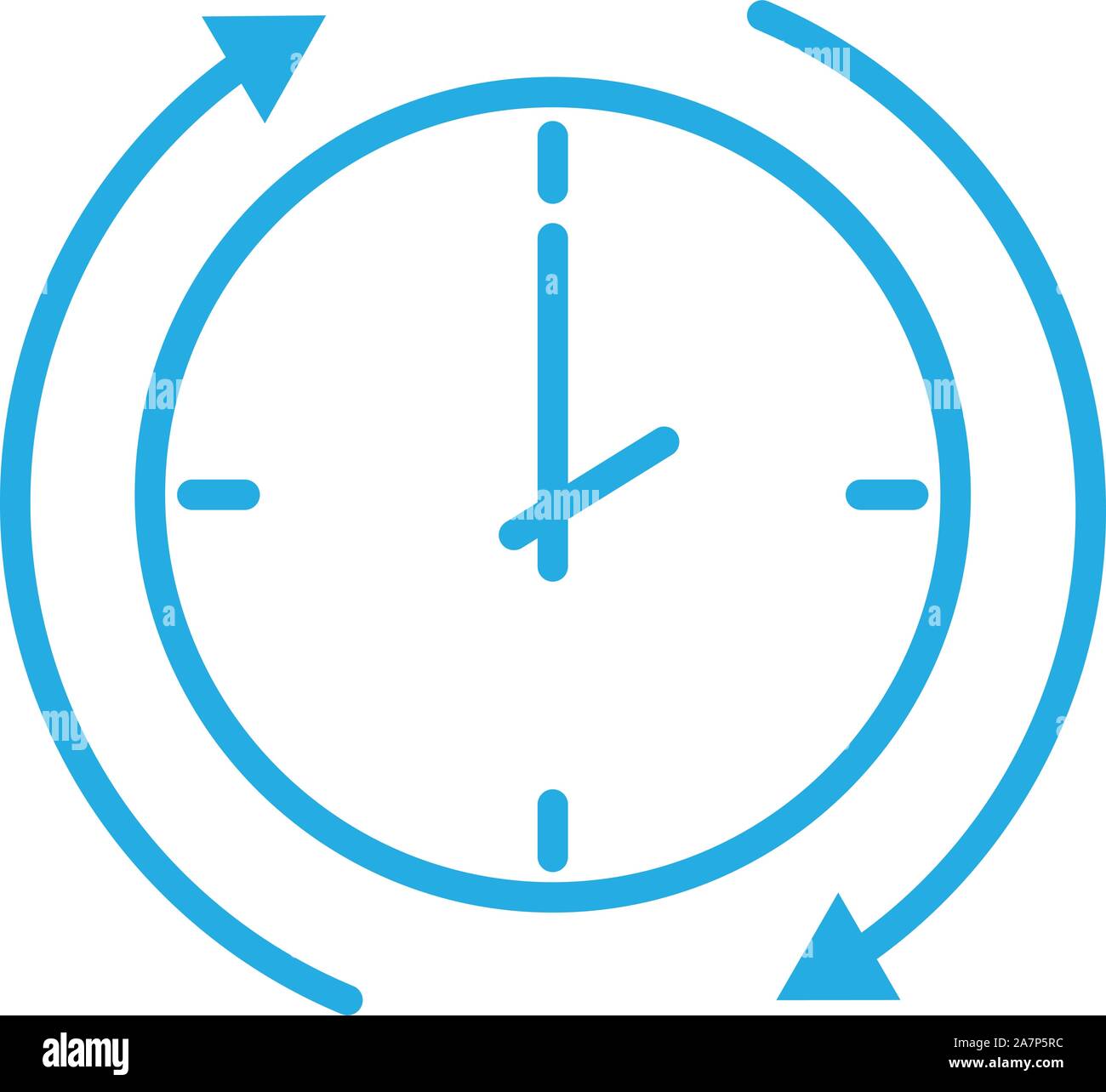 time arrow icon on white background. time arrow sign. flat style Stock ...