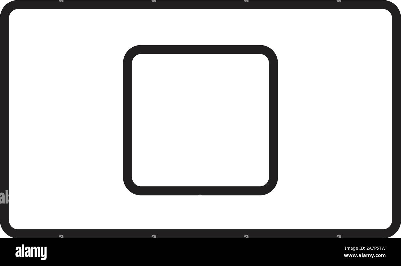 stop button icon on white background. stop button sign. flat style ...