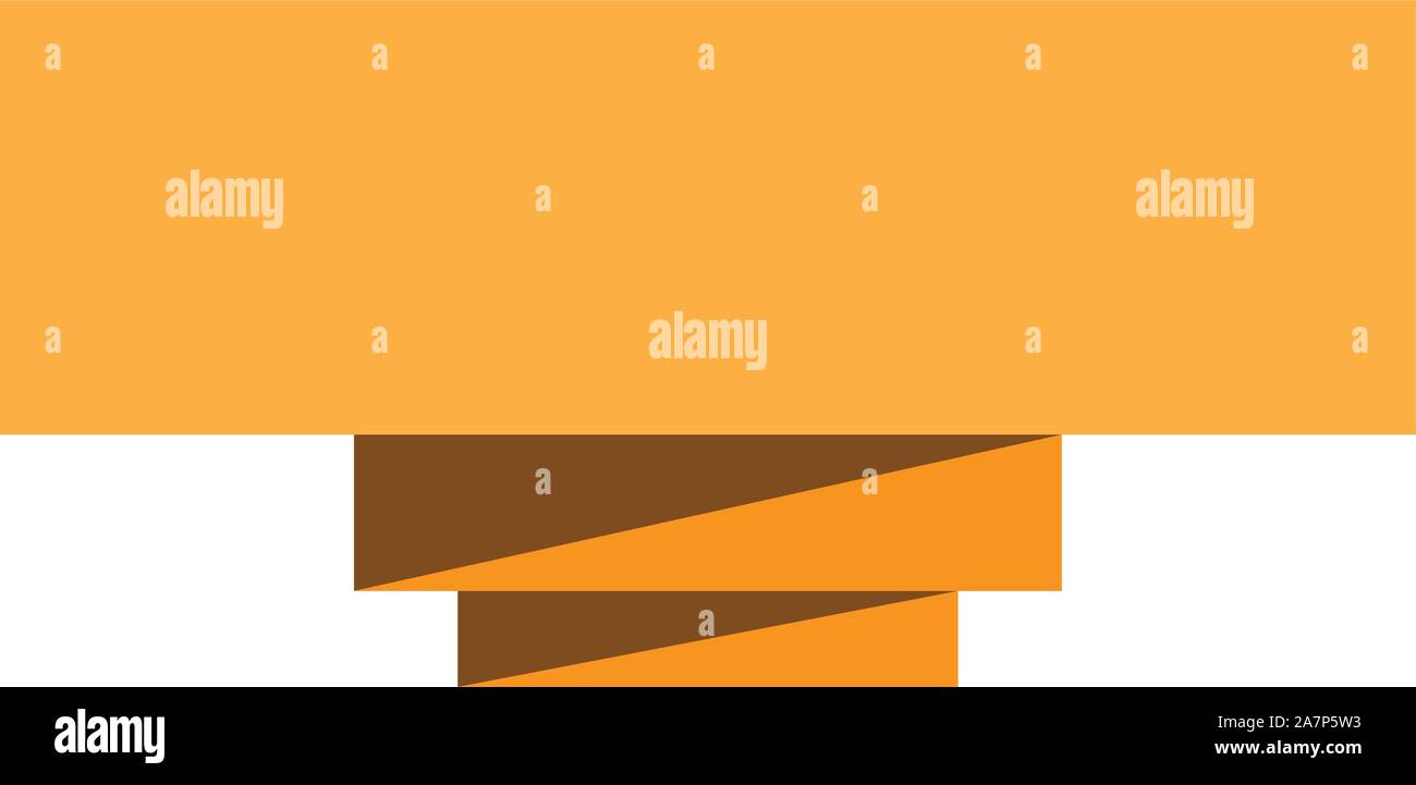 yellow ribbon banner on white background. yellow ribbon banner sign ...