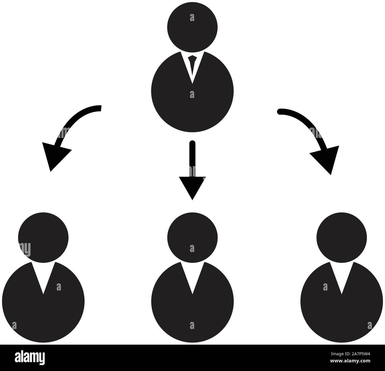 teamwork icon on white background. manager icon. flat style. team icon ...