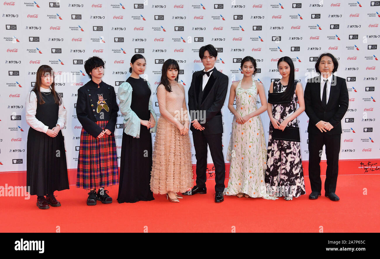 (L-R)Singer Hanako Oku, Actor Utaro, Yumena Yanai, Hinako Sakurai ...