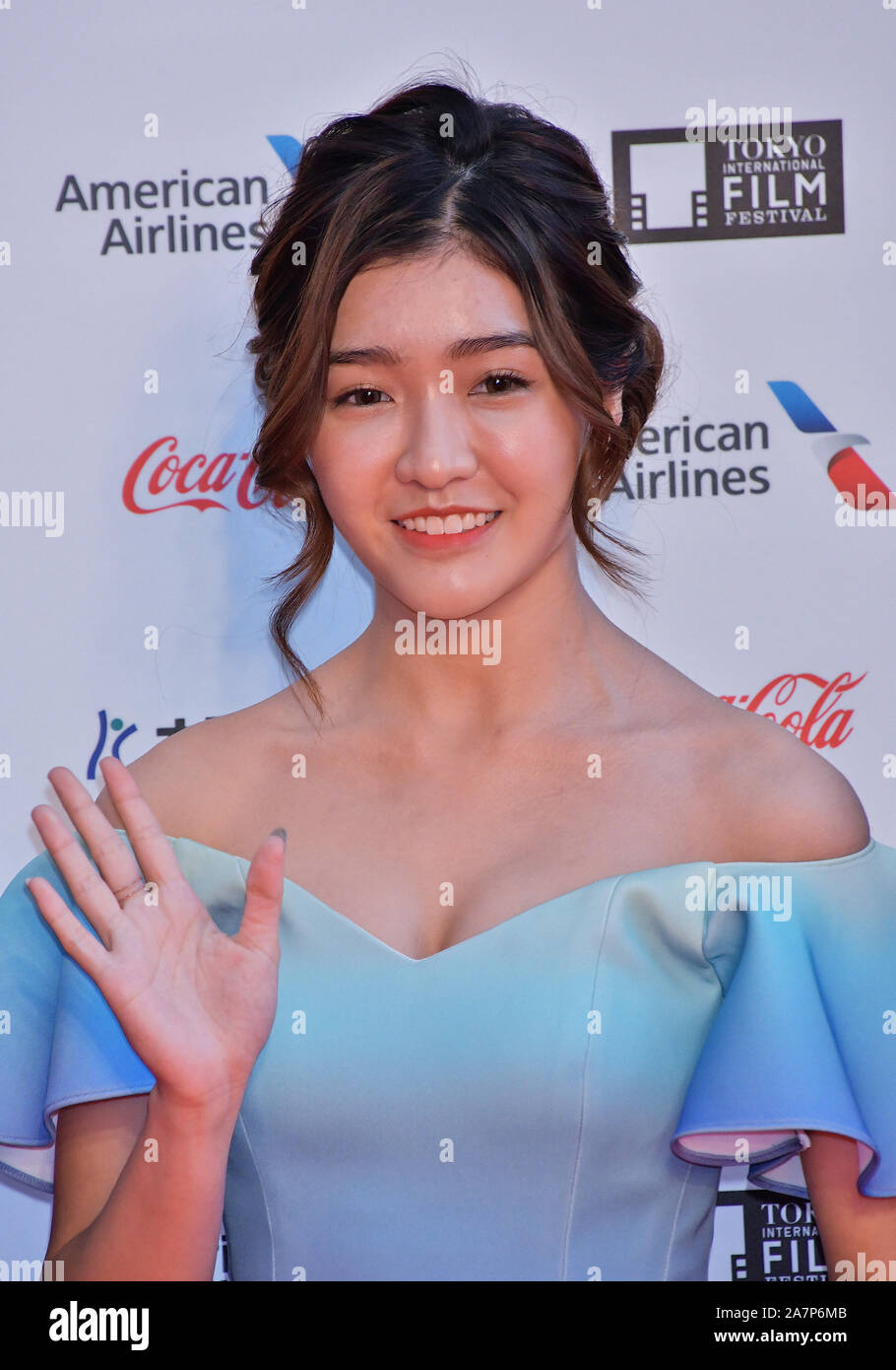 BNK48's Team BIII vice-captain of Thailand, Jennis Oprasert attends the opening ceremony of ...