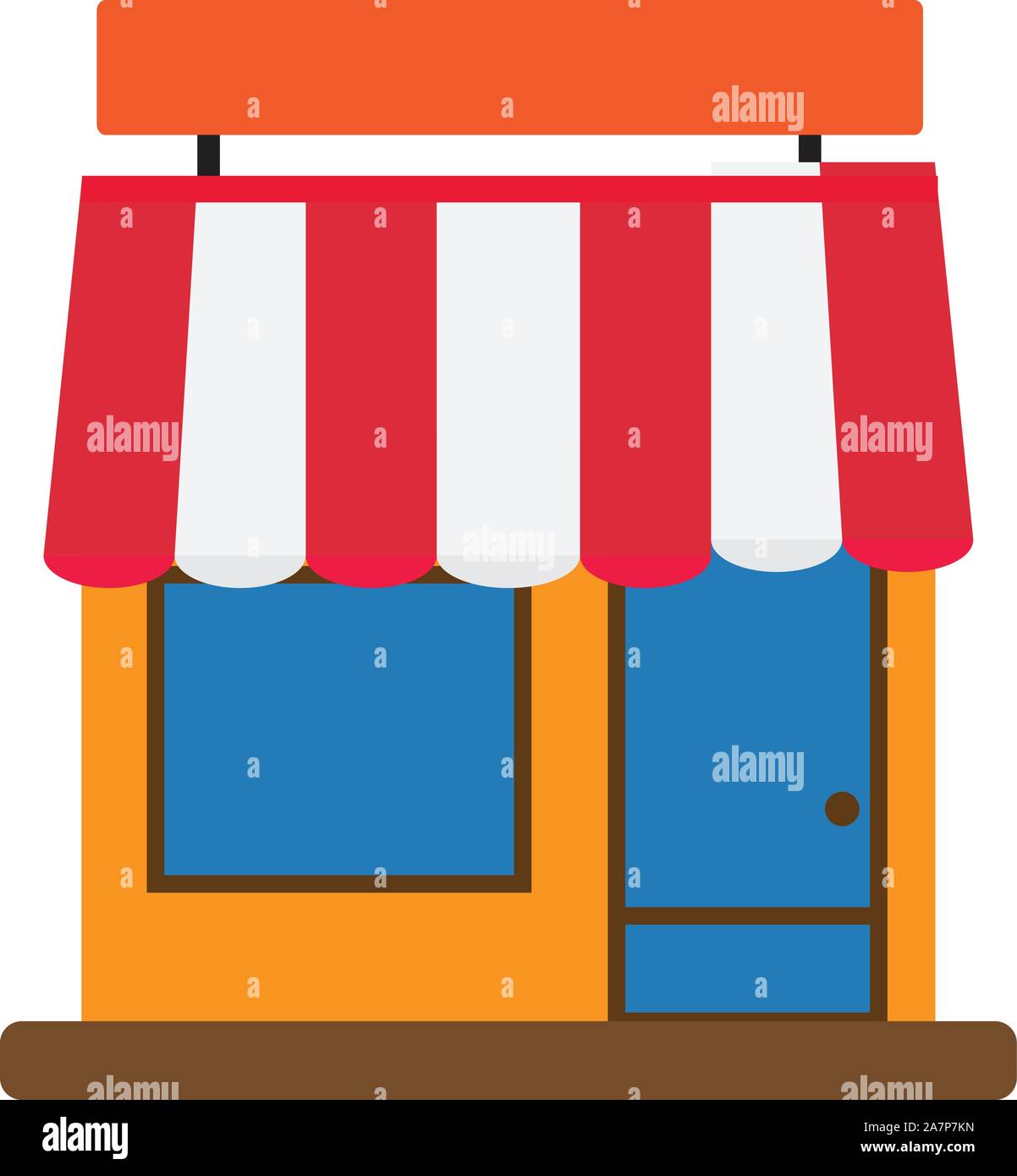 storefront icon on white background. storefront sign. flat style ...