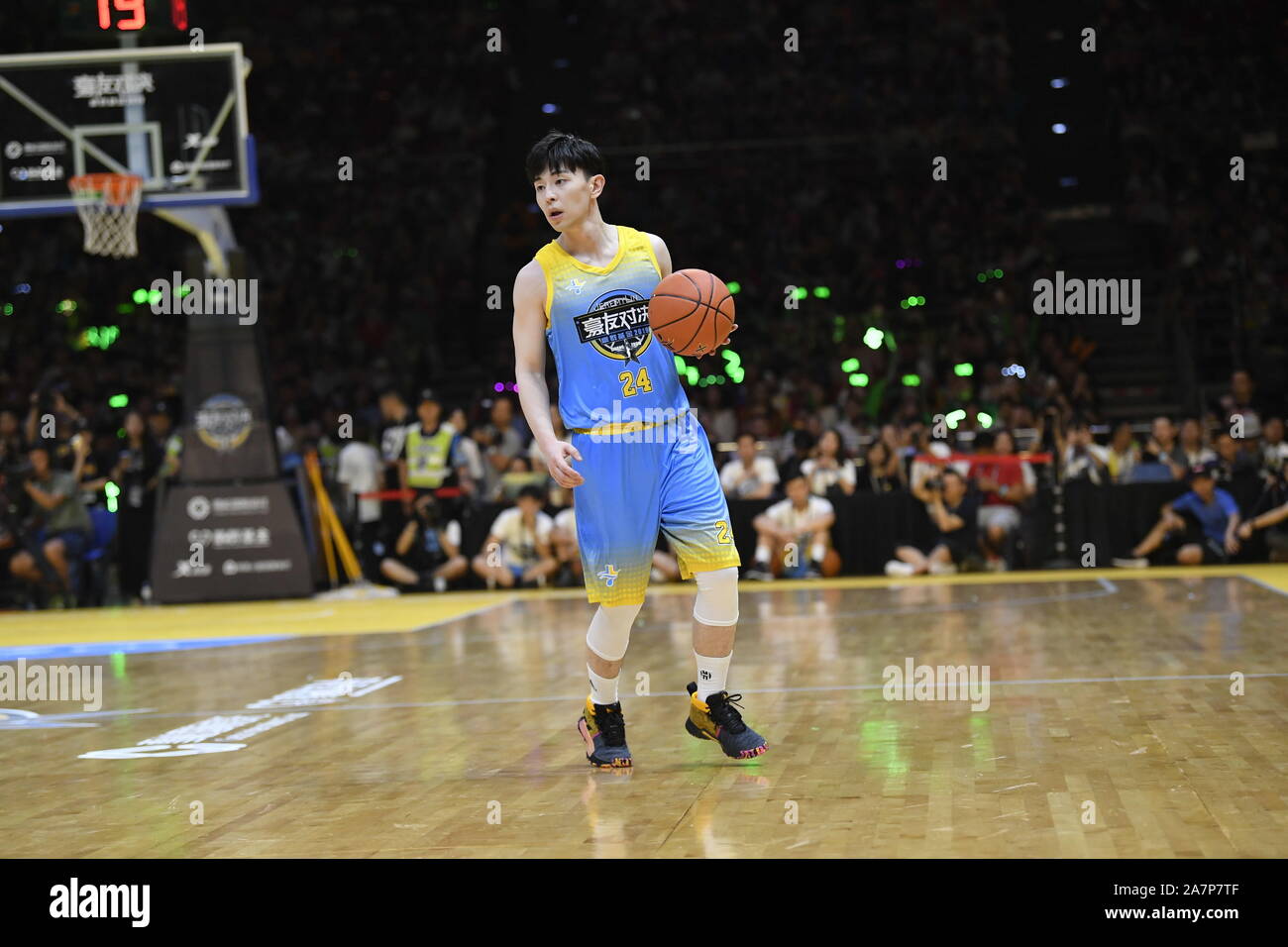 Chinese actor Deng Lun takes part in the 3rd Jeremy Lin All Star ...