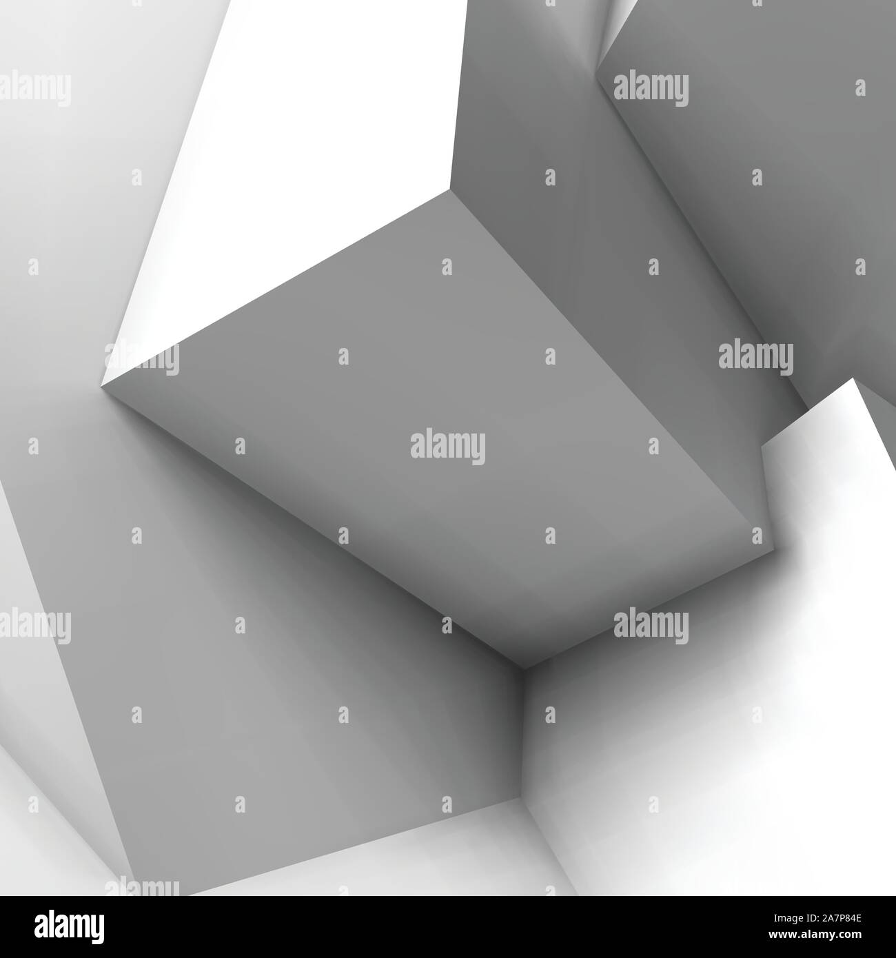 Abstract geometric background with overlapping cubes Stock Vector Image ...