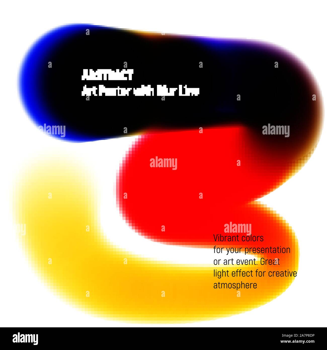 Abstract blurred line with high intensity juicy vibrant colors Stock ...