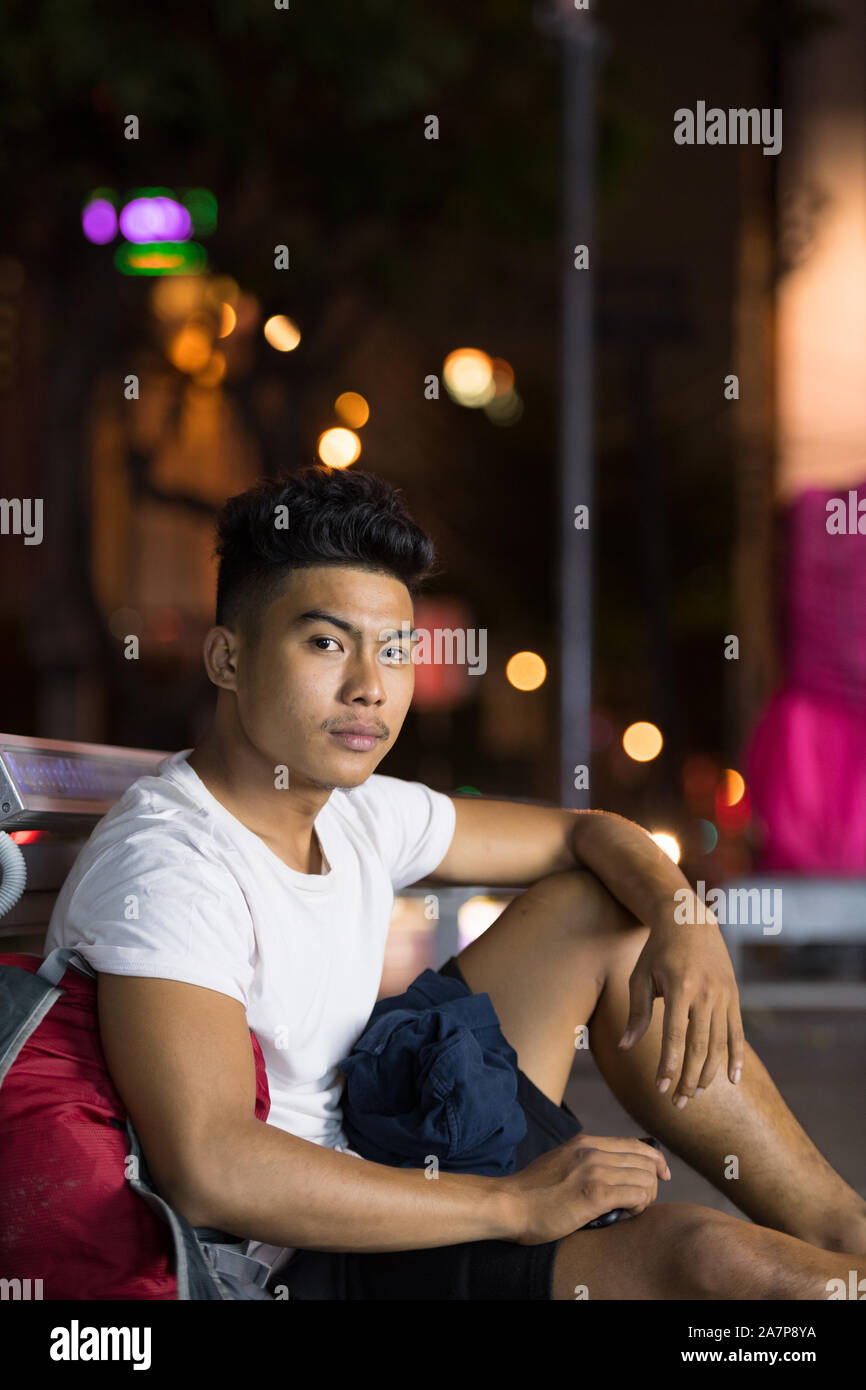 Asian city streets night hi-res stock photography and images - Alamy