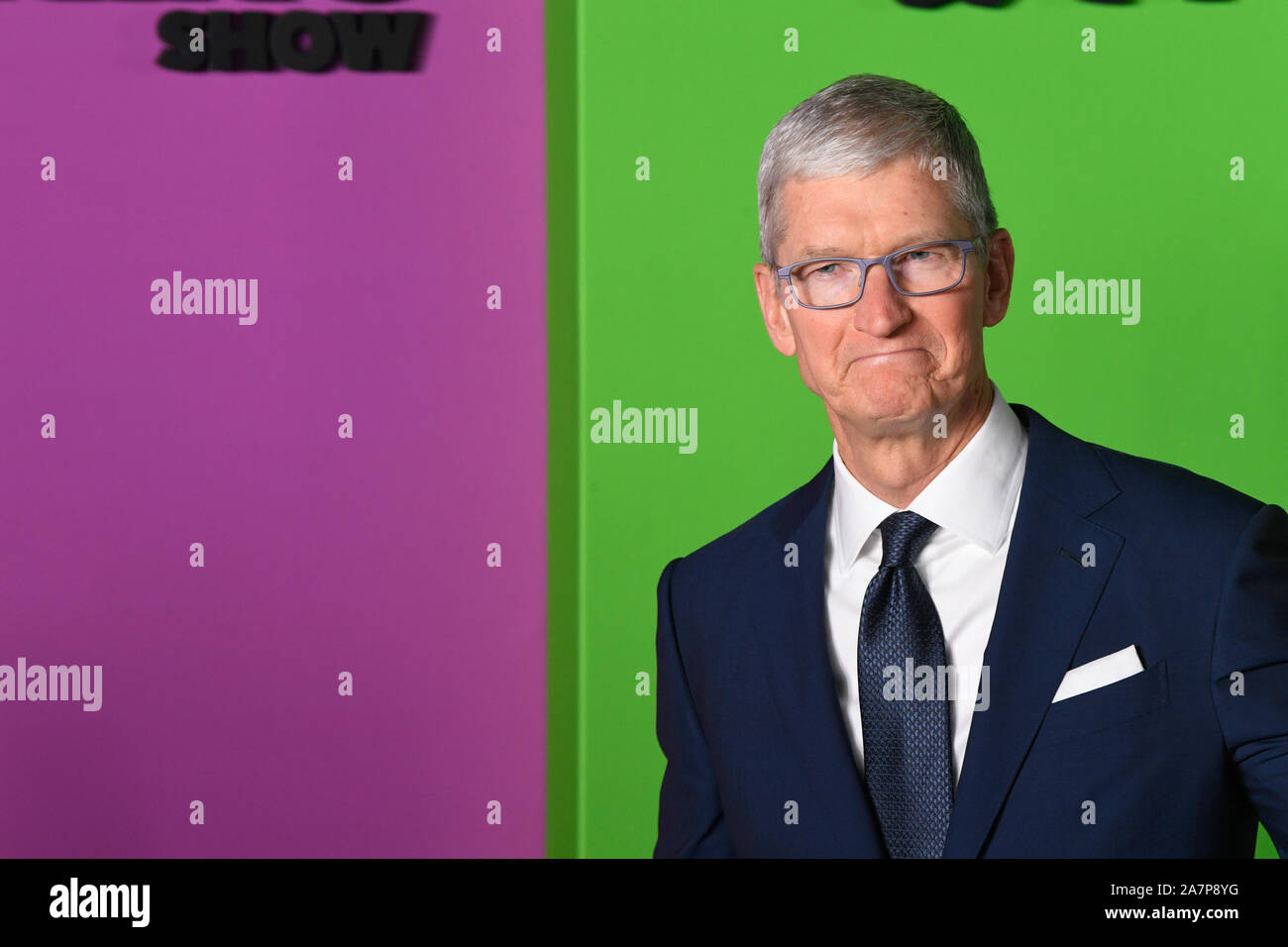 NEW YORK, NY - OCTOBER 28: Tim Cook attends Apple TV+'s "The Morning ...