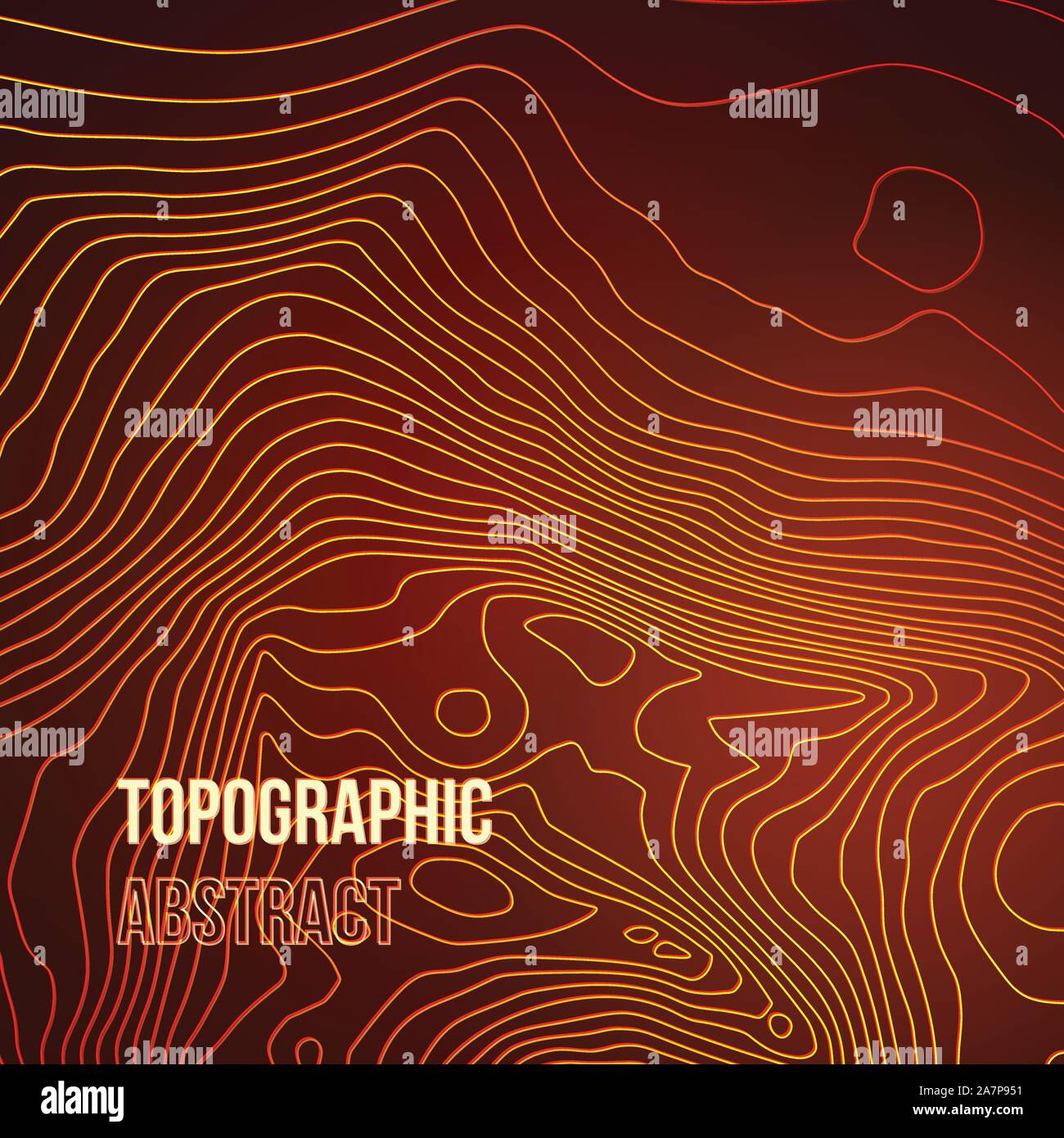 Topographic map colorful abstract background with contour lines Stock ...