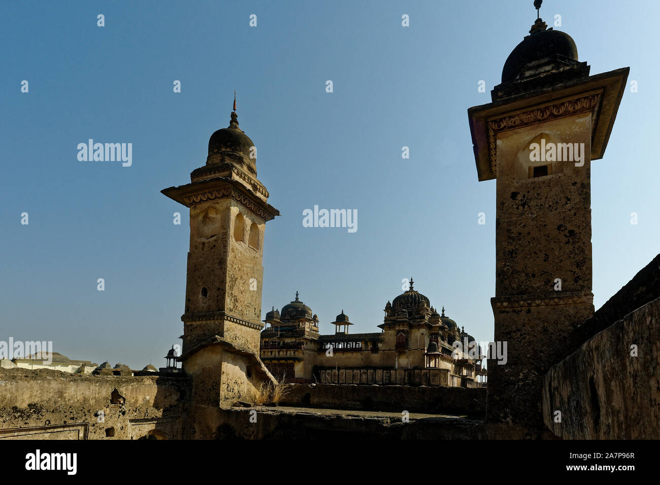 Beautiful towers of a Raja Mahal (King’s Palace Stock Photo - Alamy