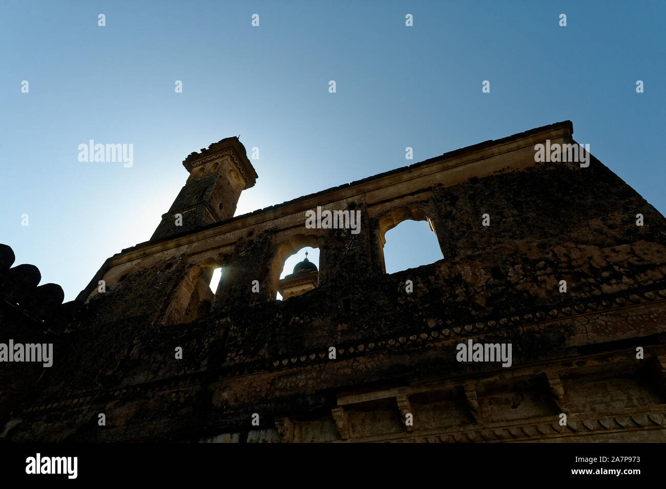 Beautiful towers of a Raja Mahal (King’s Palace Stock Photo - Alamy