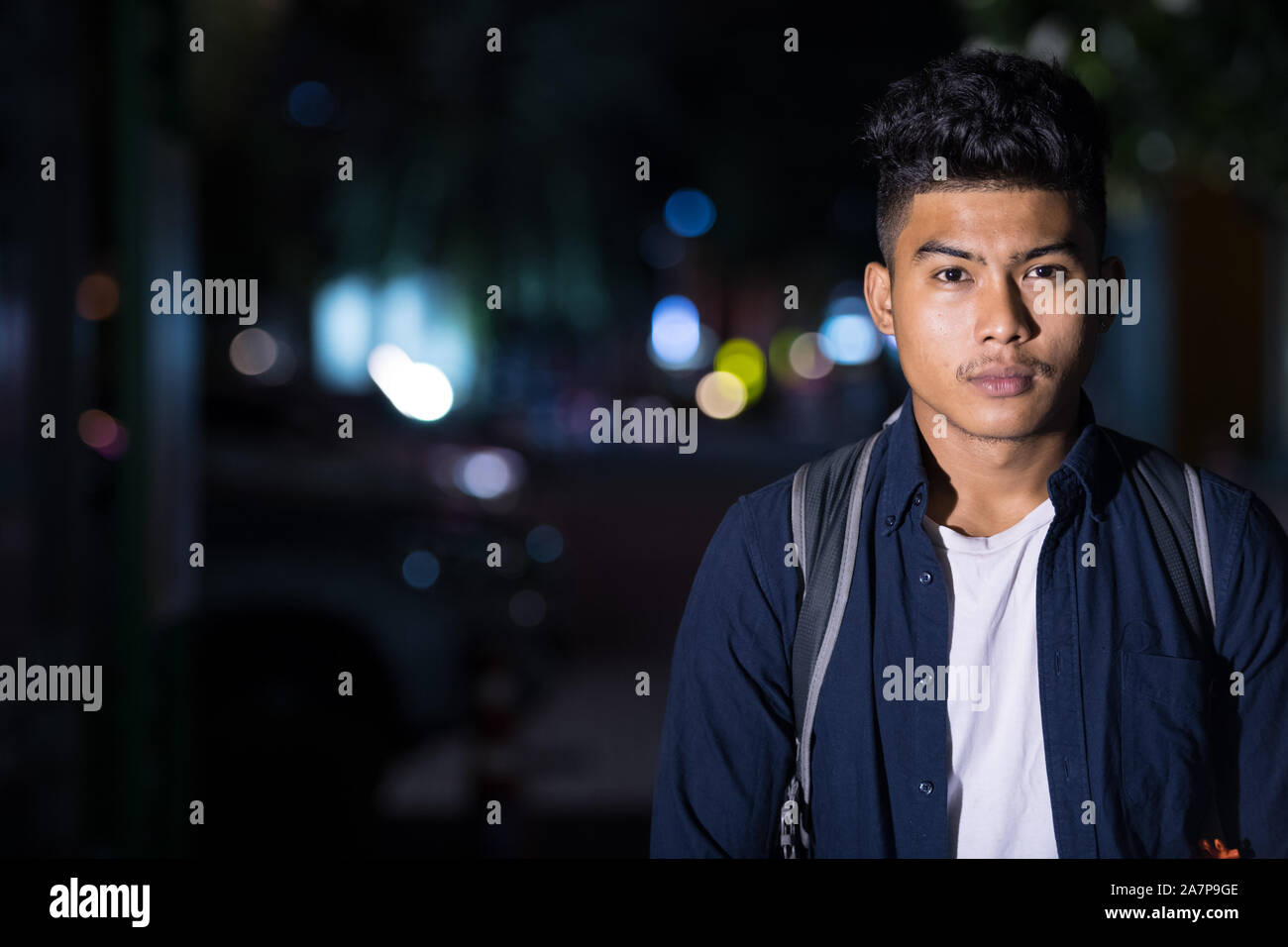 Asian city at night hi-res stock photography and images - Alamy