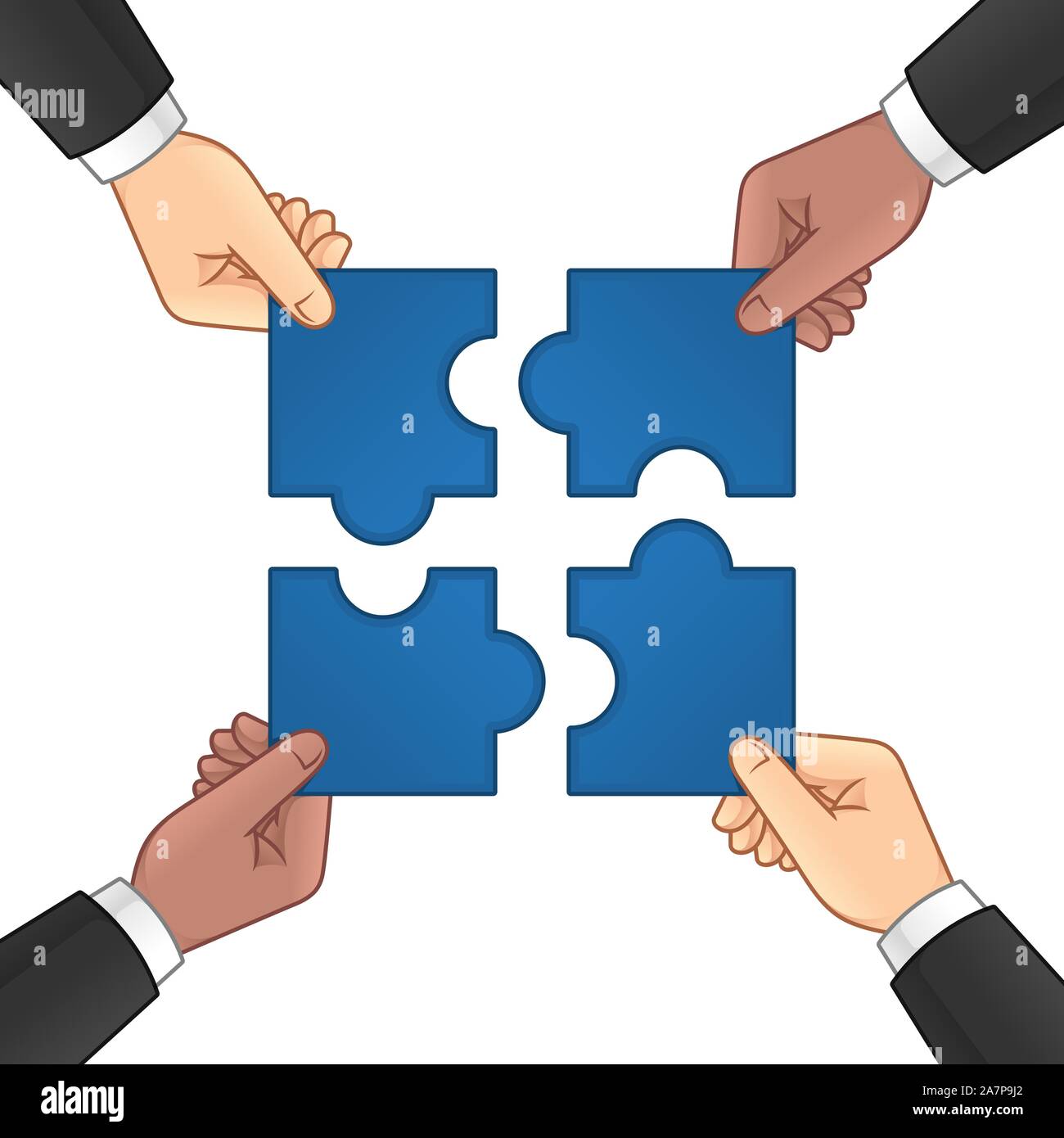 Jigsaw puzzle clip art cartoon hi-res stock photography and images - Alamy