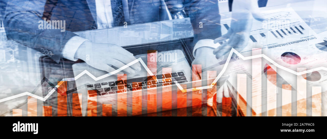 Orange trading charts. Stock exchange concept Stock Photo - Alamy