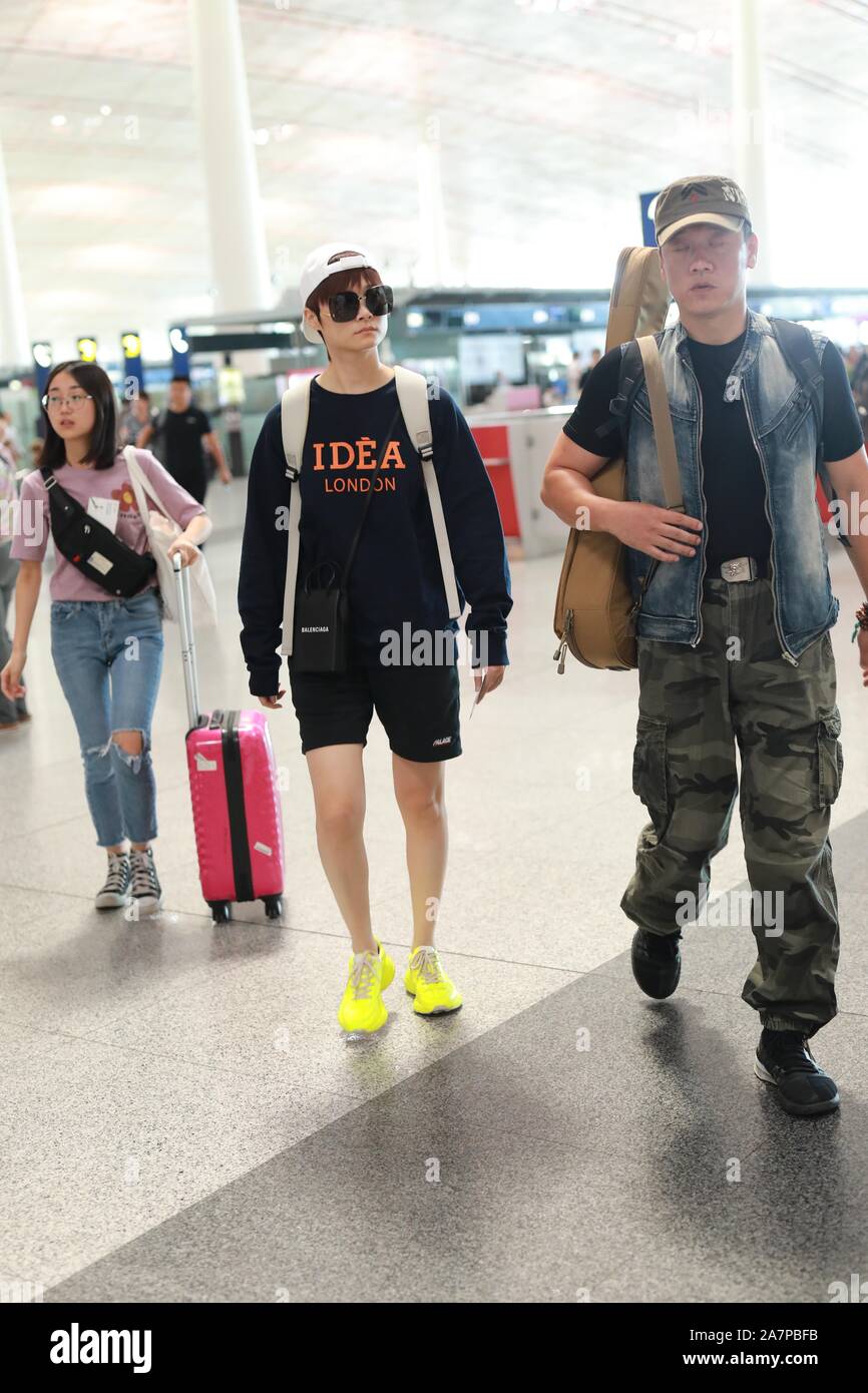 Chinese singer and actress Chris Lee or Li Yuchun arrives at the ...