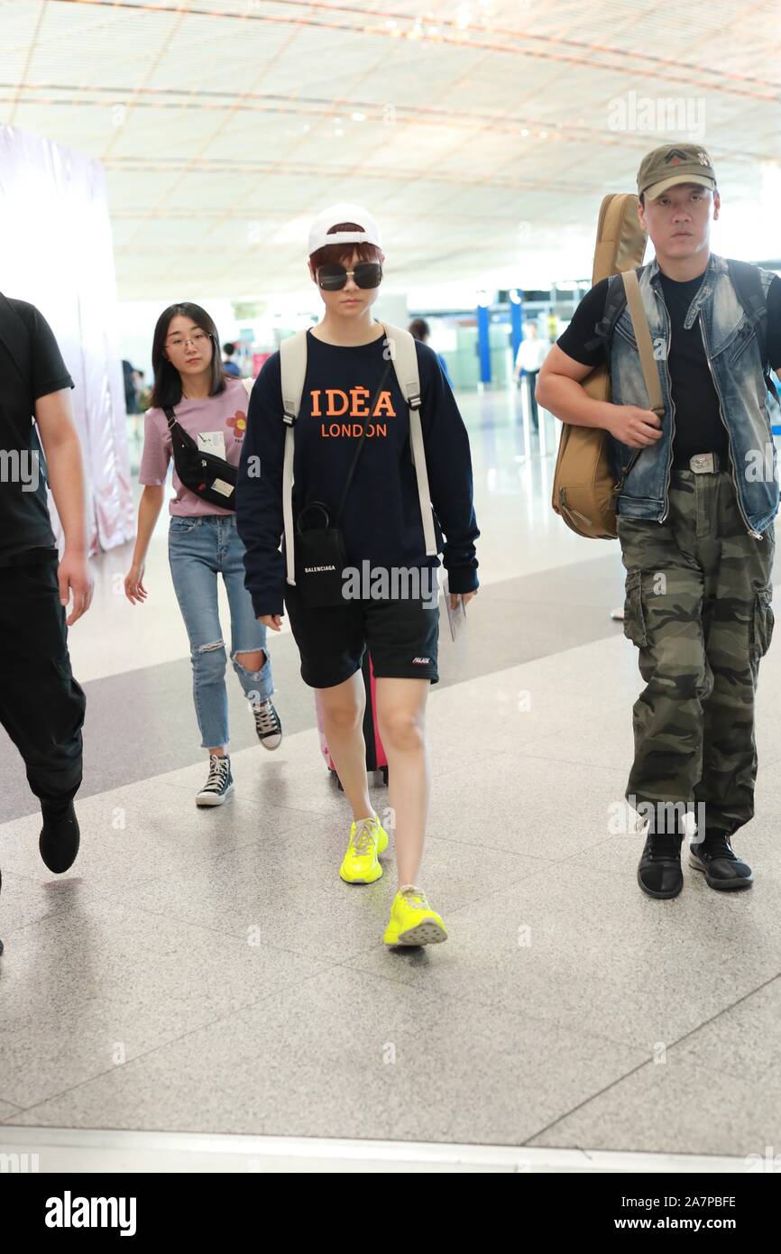 Chinese singer and actress Chris Lee or Li Yuchun arrives at the ...