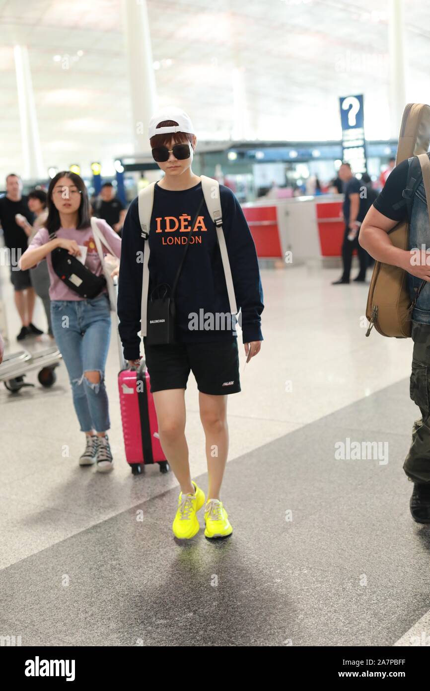 Chinese singer and actress Chris Lee or Li Yuchun arrives at the ...