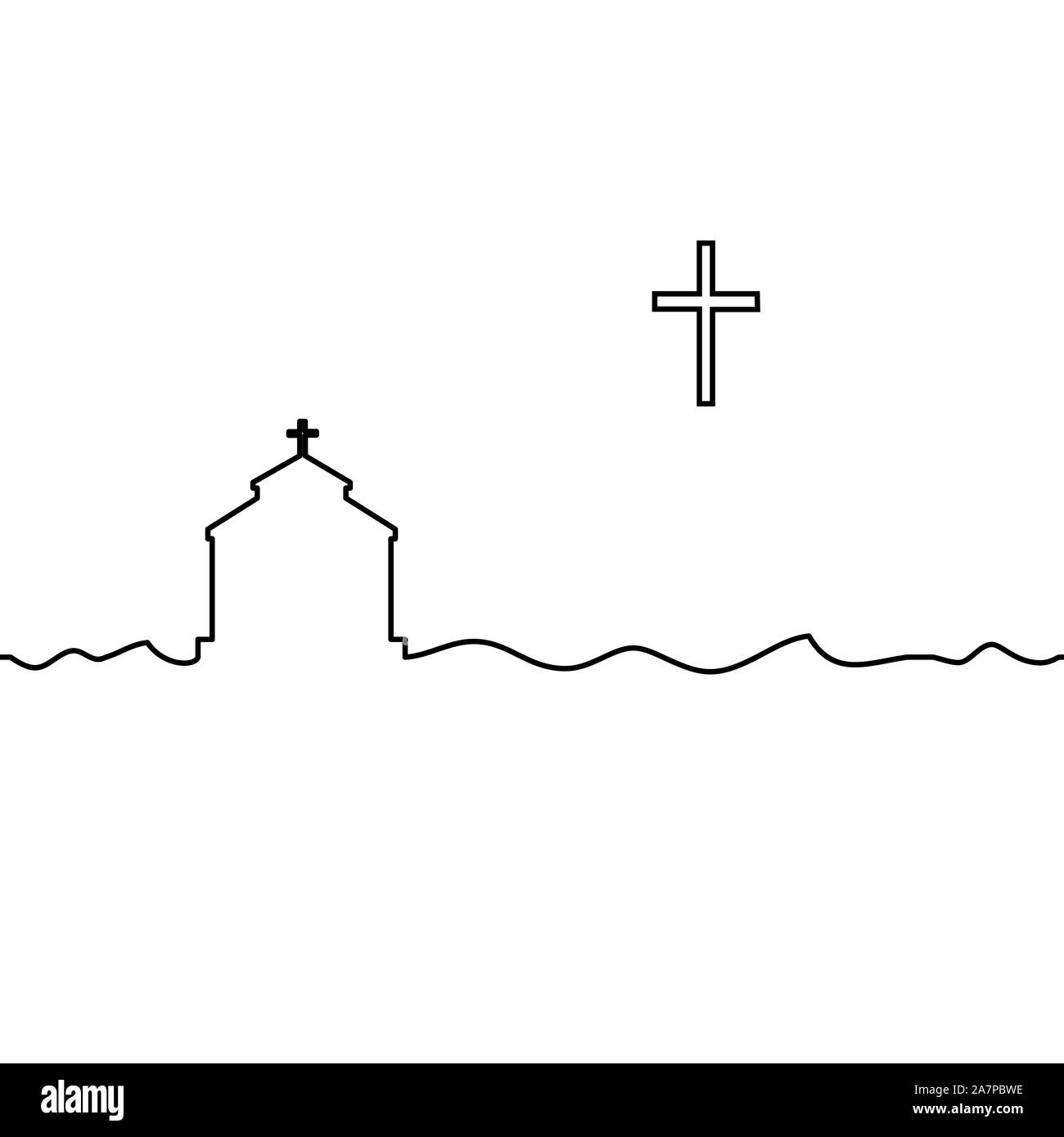 Christian Congregation Prayer Stock Vector Images - Alamy